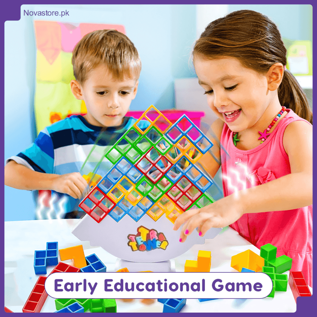 Tetra Tower Game - Perfect For Kids & Adults - NovaStore.pk