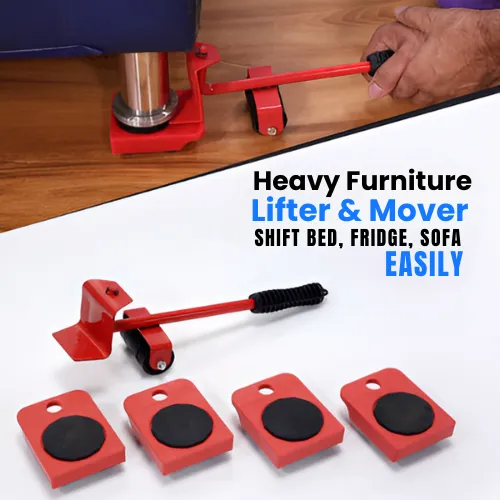 Set of 5 Heavy-Duty Furniture Lifter & Mover Tool Kit – Easy Moving ...